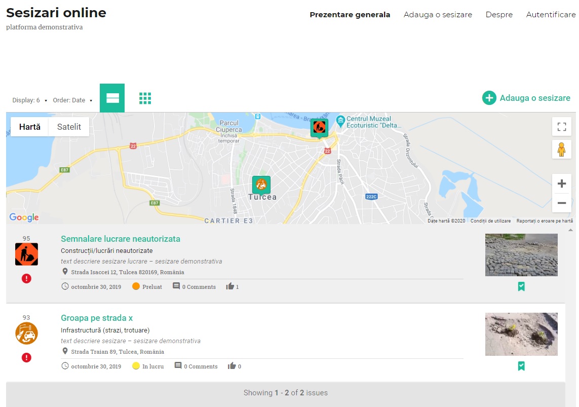 Platformă sesizări - ConsultarePublica.ro